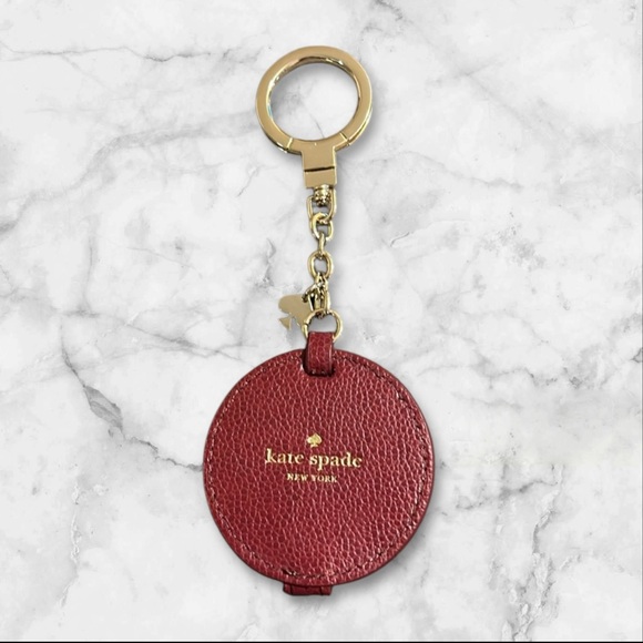 kate spade | Accessories | Kate Spade Leather Key Chain Mirror Nwot ...